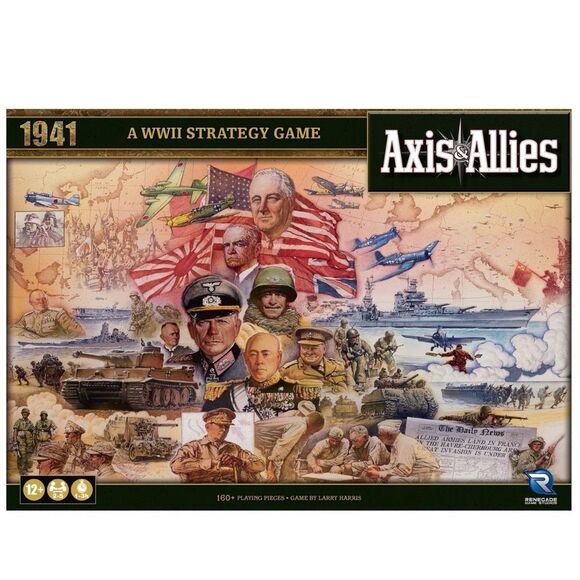 Hasbro | Games | Axis Allies 941 War Strategy Board Game 212 ...